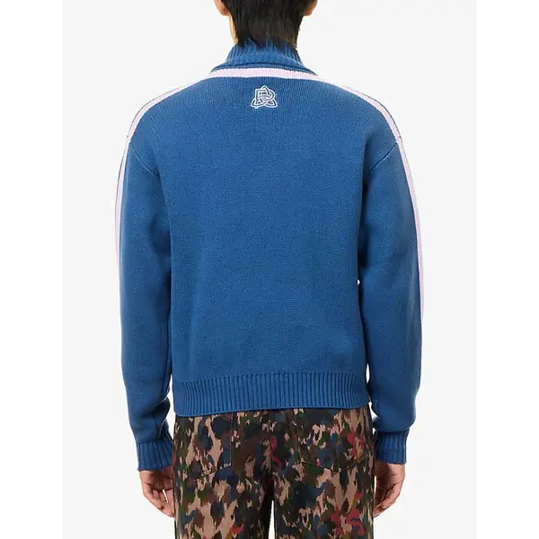 PELLADOR Contrast-trim Cotton Knit Tracksuit Jacket