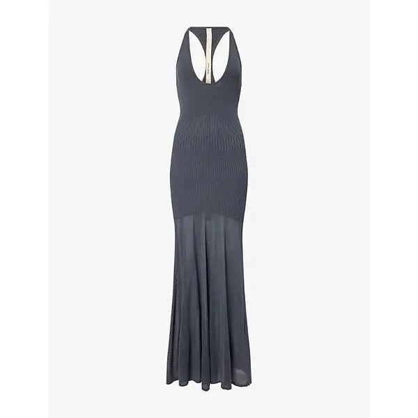 OUDE WAAG Rib Knit Maxi Dress