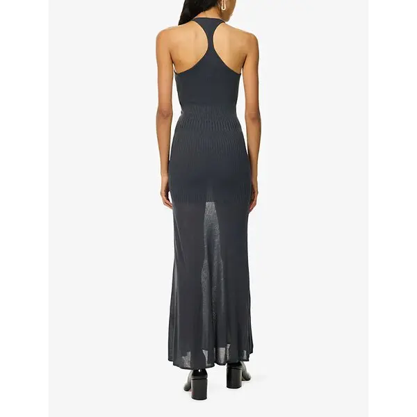 OUDE WAAG Rib Knit Maxi Dress