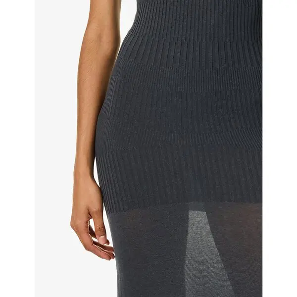 OUDE WAAG Rib Knit Maxi Dress