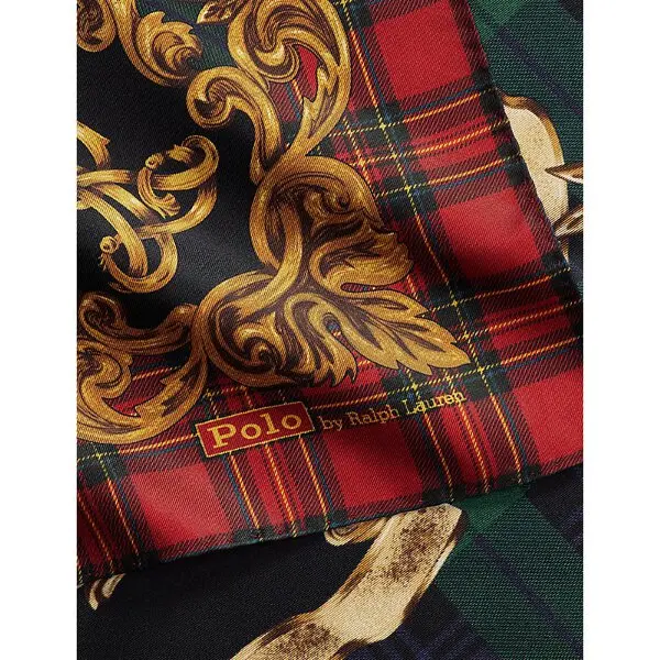 Polo Ralph Lauren Crest Silk-twill Scarf
