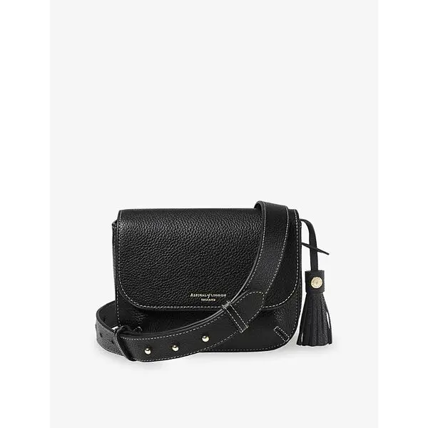 ASPINAL OF LONDON Ella Leather Cross-body Bag - Black