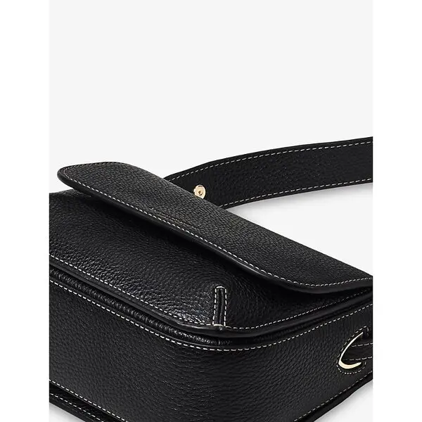ASPINAL OF LONDON Ella Leather Cross-body Bag - Black