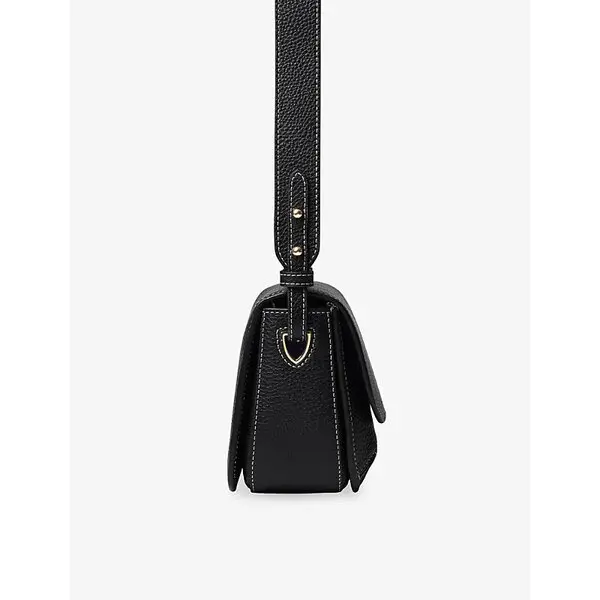 ASPINAL OF LONDON Ella Leather Cross-body Bag - Black