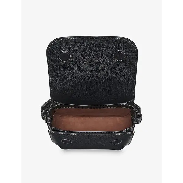 ASPINAL OF LONDON Ella Leather Cross-body Bag - Black