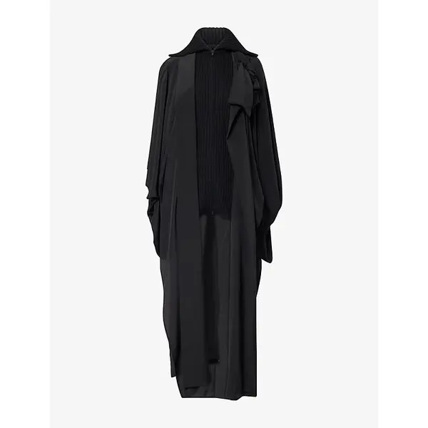 Yohji Yamamoto Knit Combo Kimono Coat