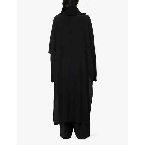 Yohji Yamamoto Knit Combo Kimono Coat