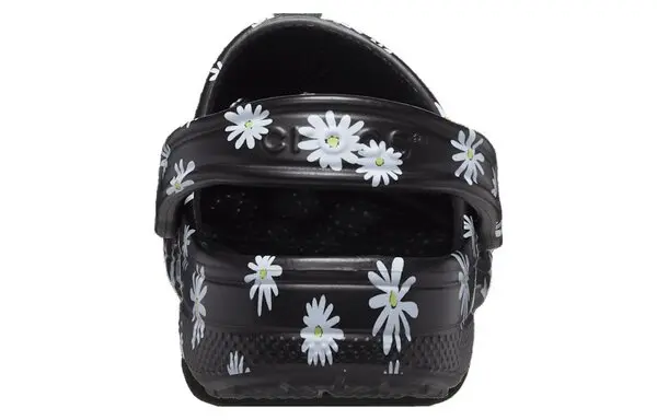 CROCS Baya Seasonal Printed Clogs 'black Daisy - Black/white