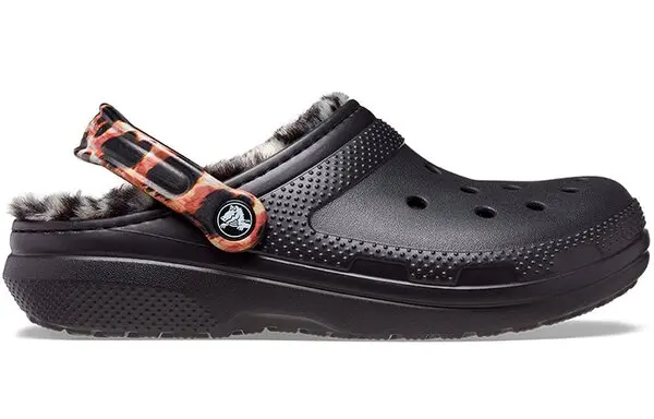 CROCS Classic Lined Animal Remix Clog 'black & Multi