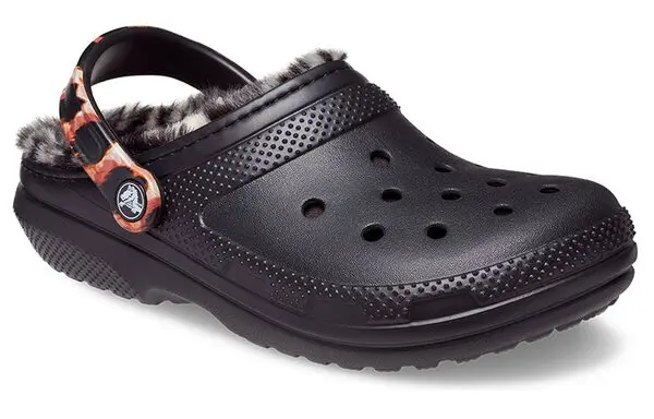 CROCS Classic Lined Animal Remix Clog 'black & Multi
