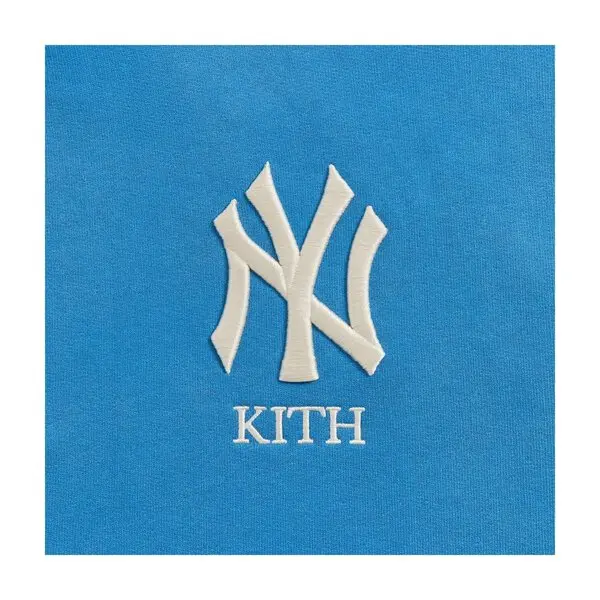 Kith For The New York Yankees Vintage Nelson Quarter Zip - Skylight