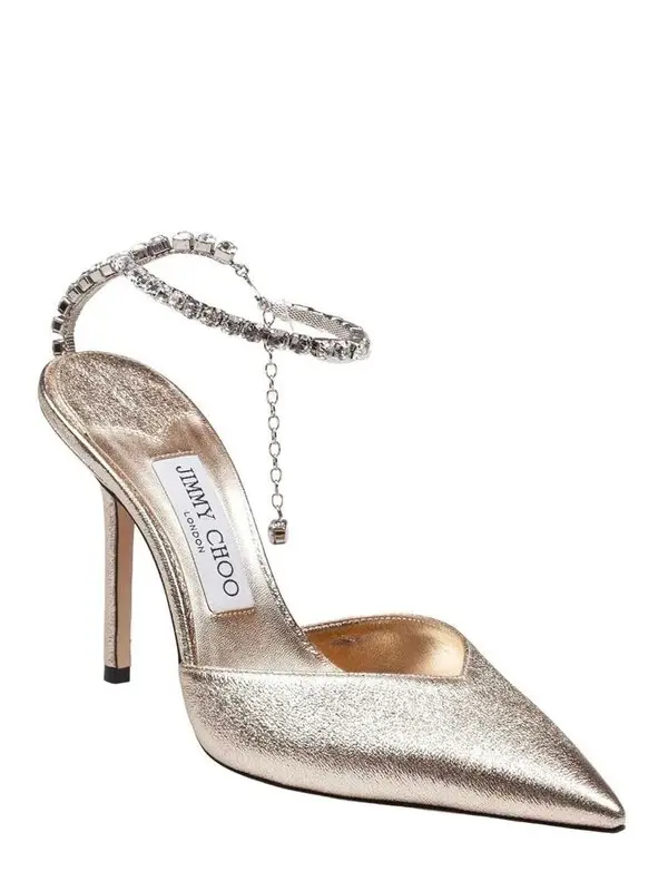 JIMMY CHOO Saeda Embellished High-heeled Pumps