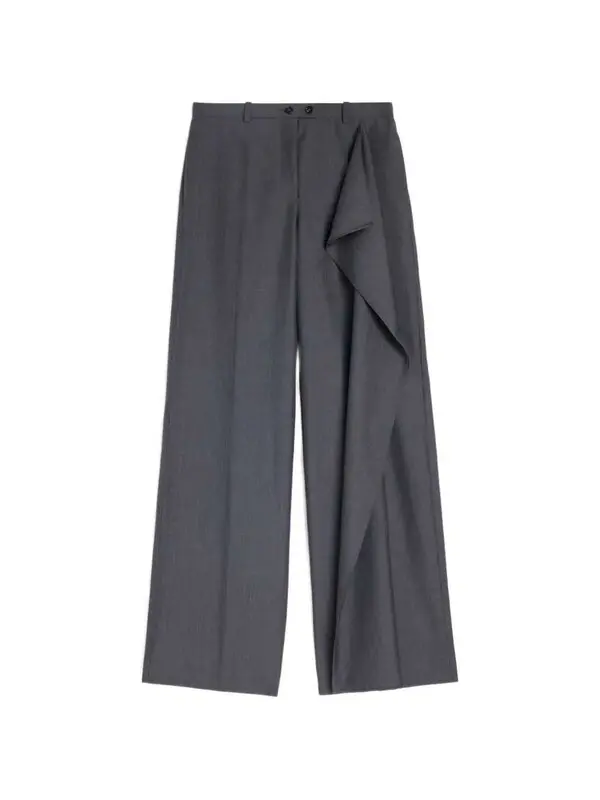 JIL SANDER Fil-à-fil Wool Trousers