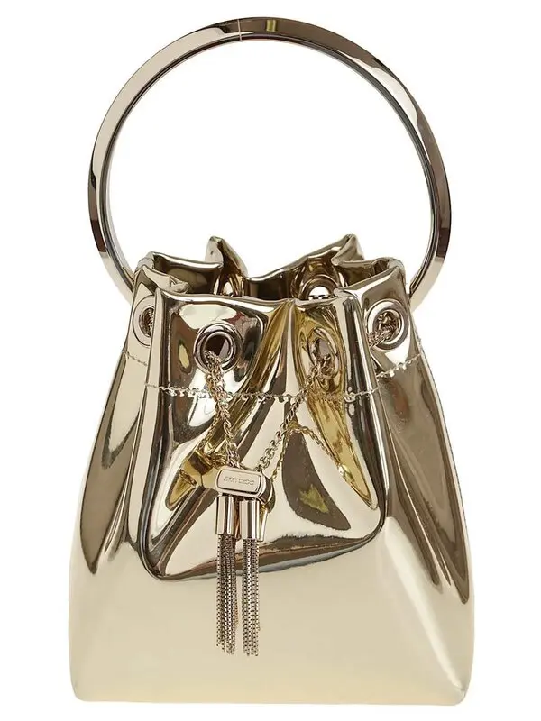 JIMMY CHOO Bon Bon Drawstring Bucket Bag