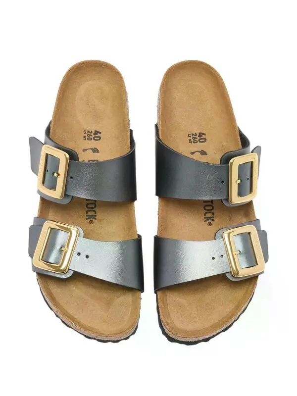 BIRKENSTOCK Sydney Buckle-fastening Sandals - Grey