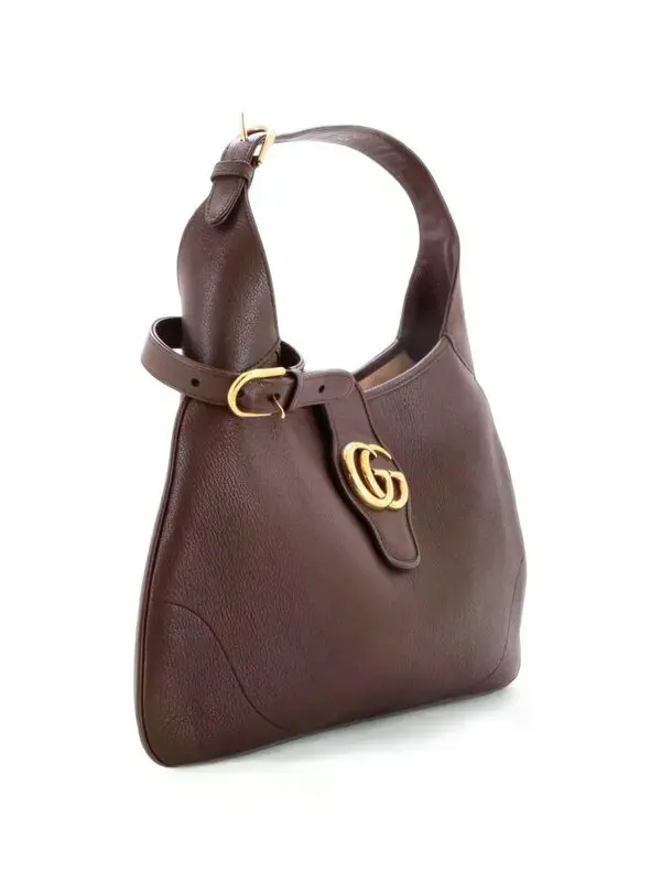 Gucci Aphrodite Leather Medium Shoulder Bag - Brown