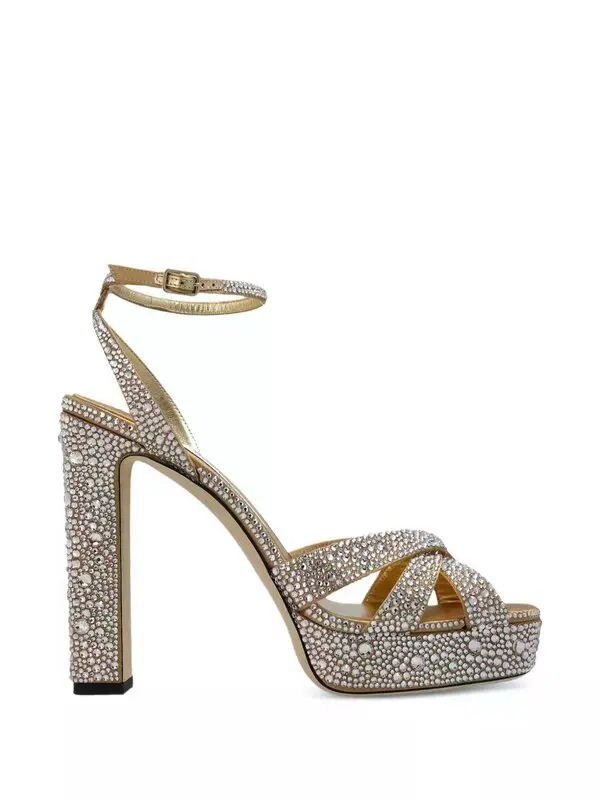 JIMMY CHOO Kove Crystal-embellished Sandals
