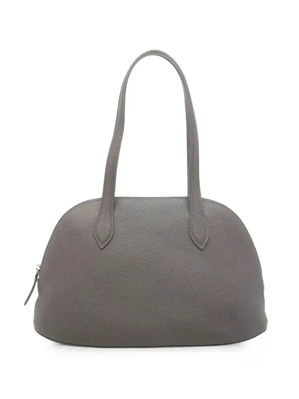 AESTHER EKME Cosmo Grained-leather Shoulder Bag - Grey