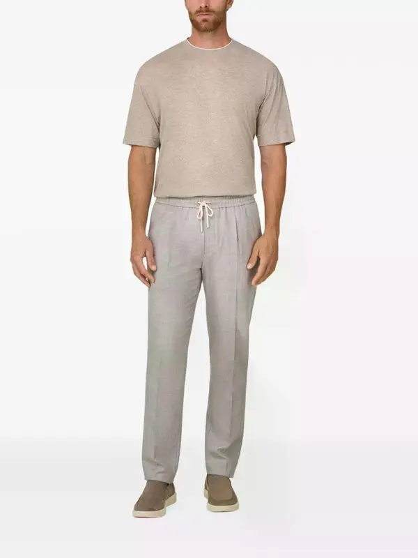 Boggi Milano T-shirt In Cotton Jersey Mélange
