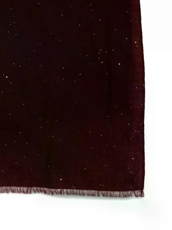 Faliero Sarti Sequin-embellished Frayed Scarf