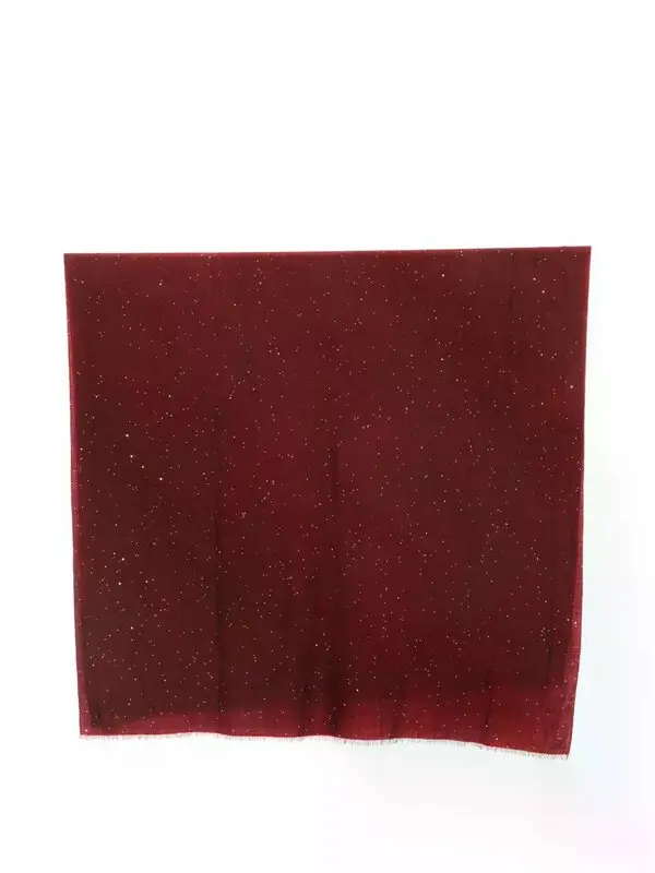 Faliero Sarti Sequin-embellished Frayed Scarf - Red
