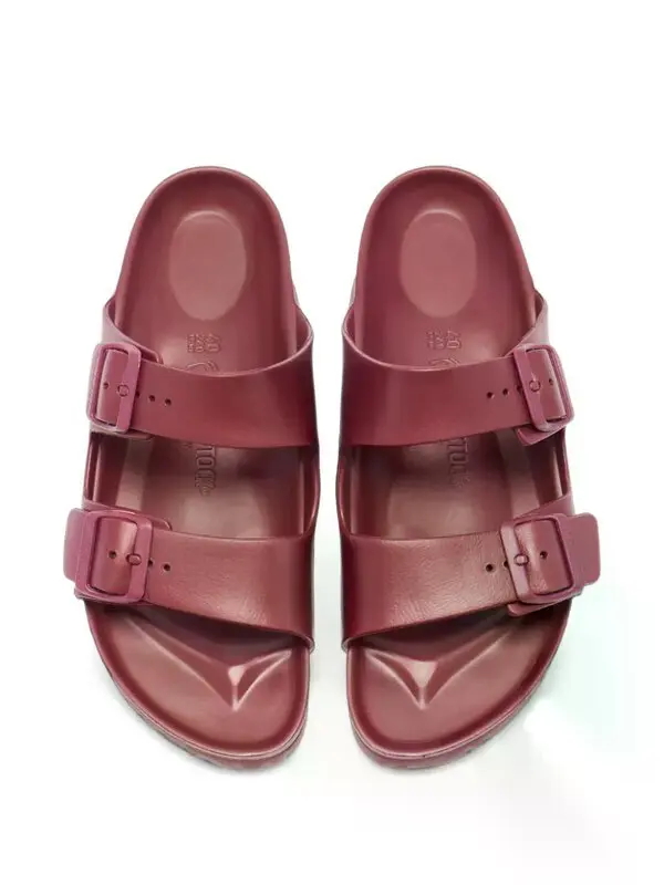 BIRKENSTOCK Arizona Buckled Slides - Red