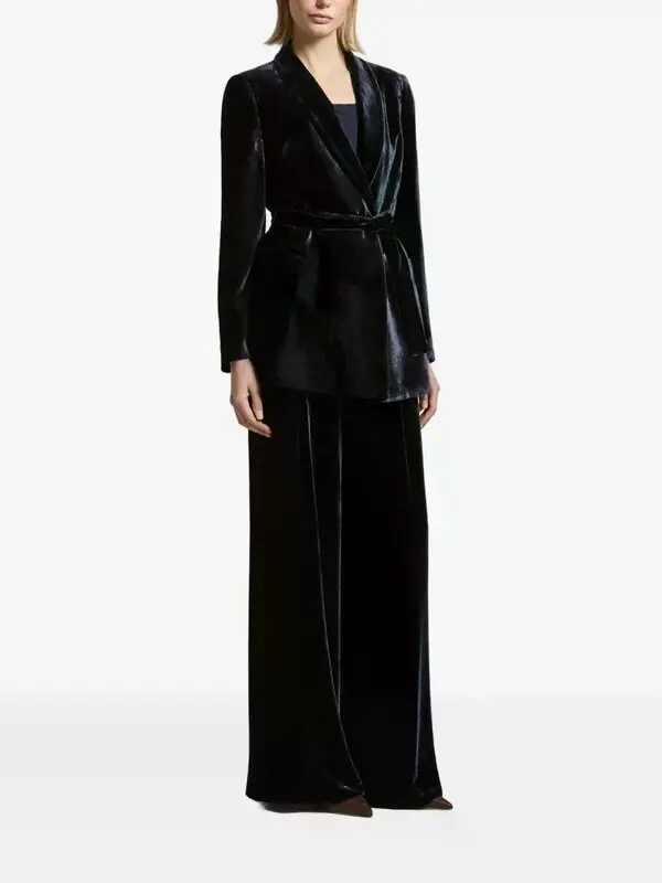 Peserico Belted Shawl-lapel Blazer