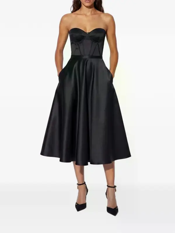 Elisabetta Franchi Dress In Gazar Fabric