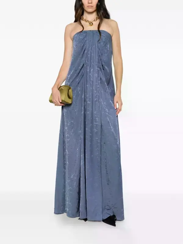 JOSEPH Mia Leo-jacquard Strapless Maxi Dress
