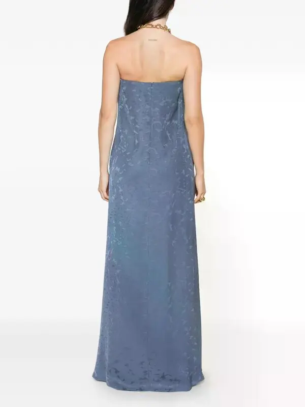 JOSEPH Mia Leo-jacquard Strapless Maxi Dress