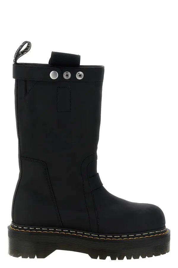 Rick Owens Quad Sole Pull On' Dr. Martens X Rickowens Boots