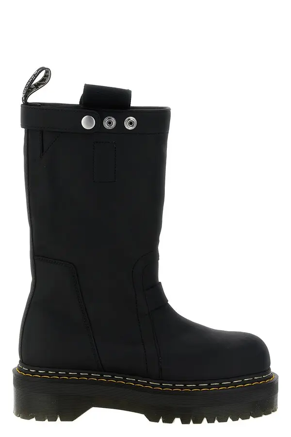 Rick Owens Quad Sole Pull On' Dr. Martens X Rickowens Boots