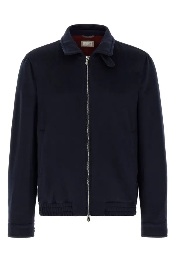 Brunello Cucinelli Wool Bomber Beaver