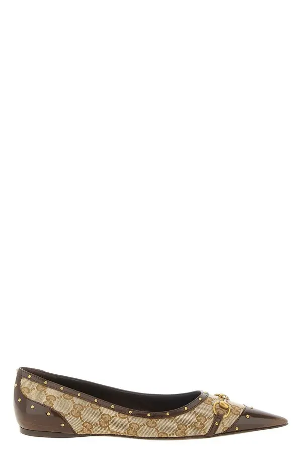 Gucci Savoy' Ballet Flats - Beige