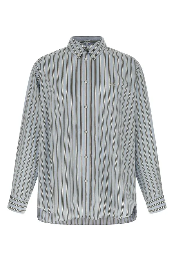 Loewe Striped Shirt - Light Blue