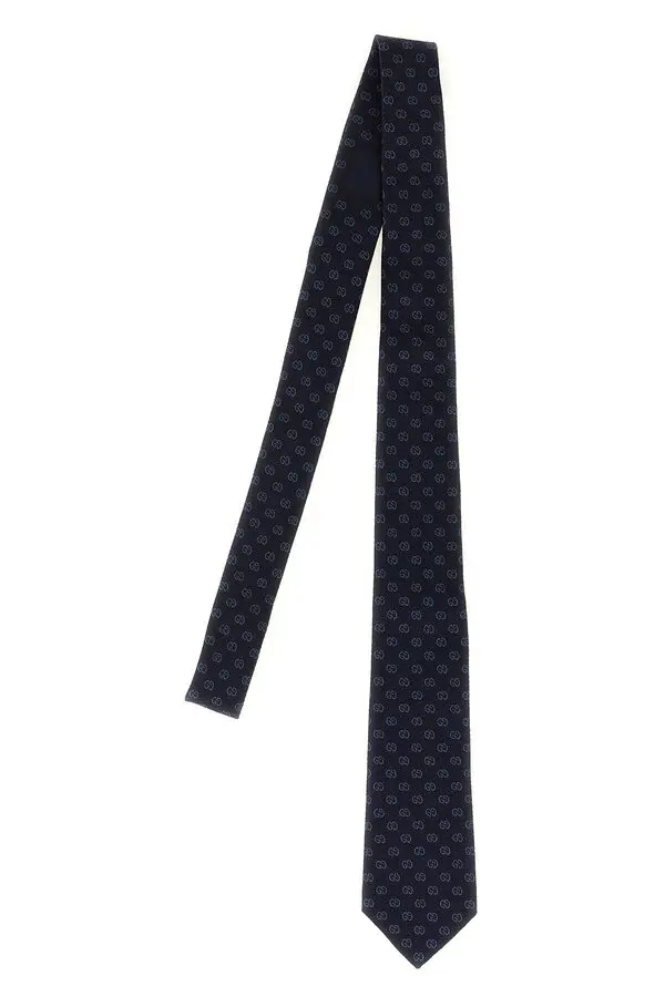 Gucci Gg Jacquard Silk Tie