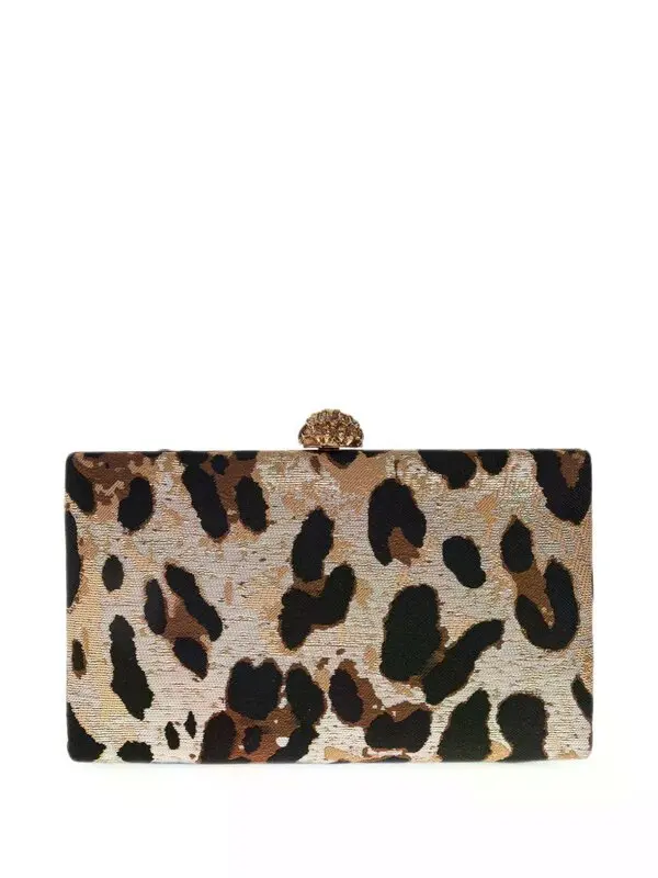 Kurt Geiger Kensington Leopard-print Clutch Bag