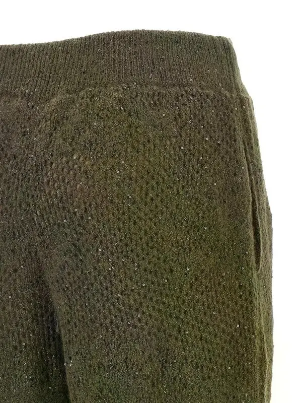Brunello Cucinelli Lace-knit Trousers
