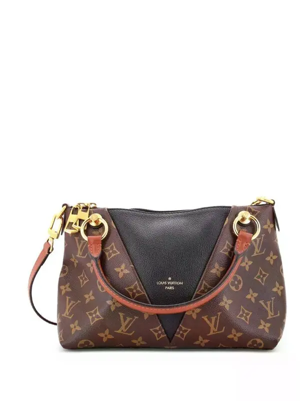 LOUIS VUITTON V Monogram Canvas And Leather Bb Tote Bag - Brown