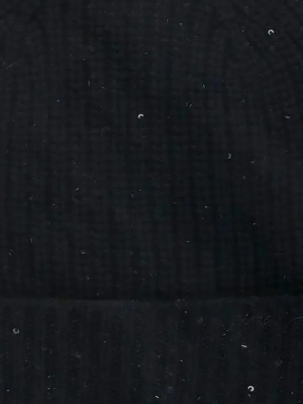 PANICALE Sequin-embellished Ribbed Beanie Hat