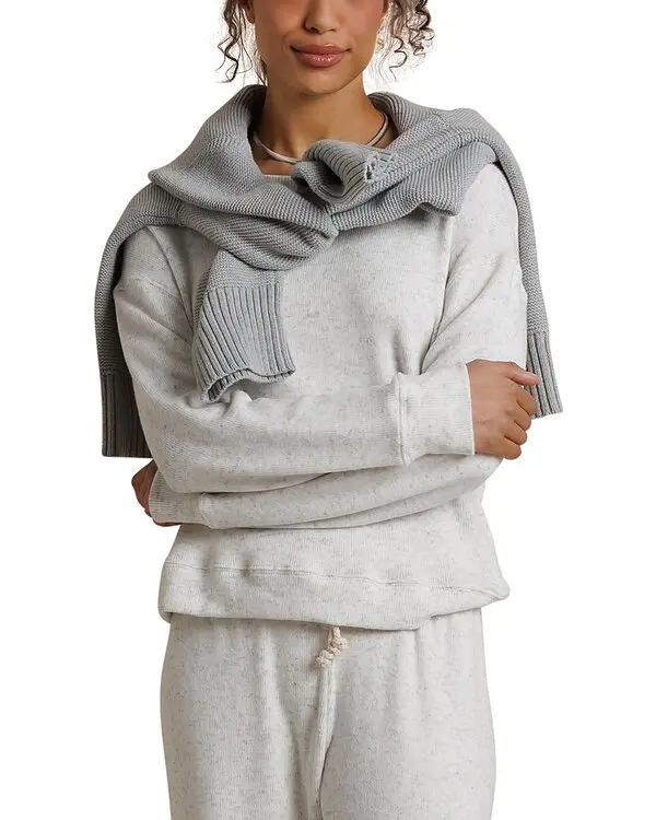 PERFECTWHITETEE Brinley Brushed Long Sleeve Sweatshirt