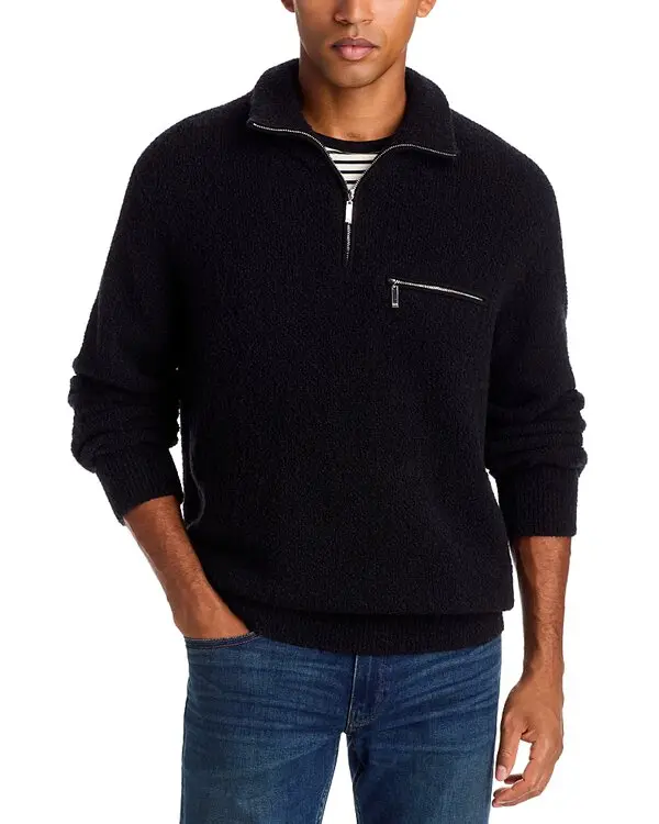 Paige Donover Wool Blend Quarter Zip Sweater