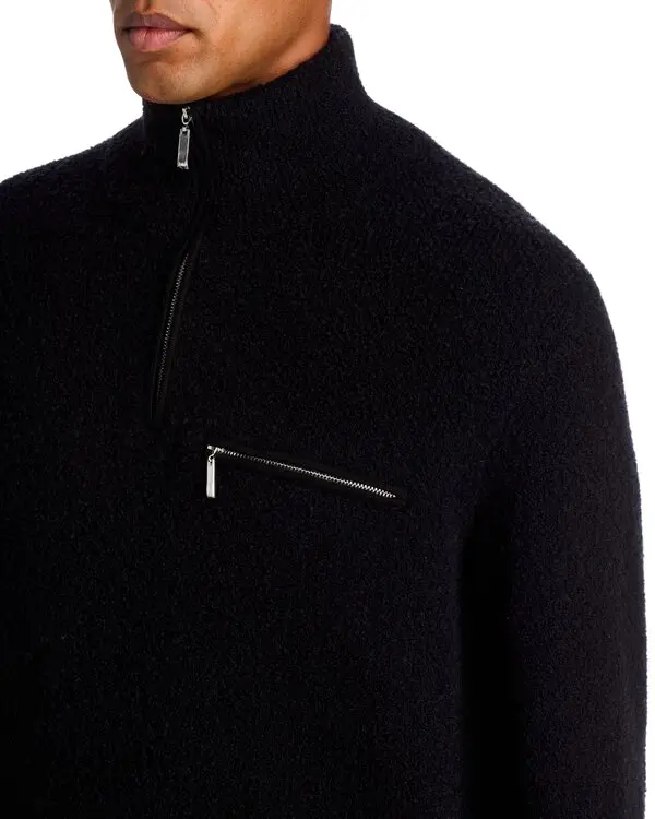 Paige Donover Wool Blend Quarter Zip Sweater