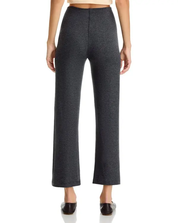 LESET Lauren Crop Flare Pants - Charcoal