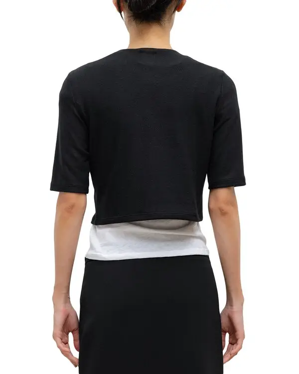 LESET Lauren Mid Sleeve Cardigan Sweater