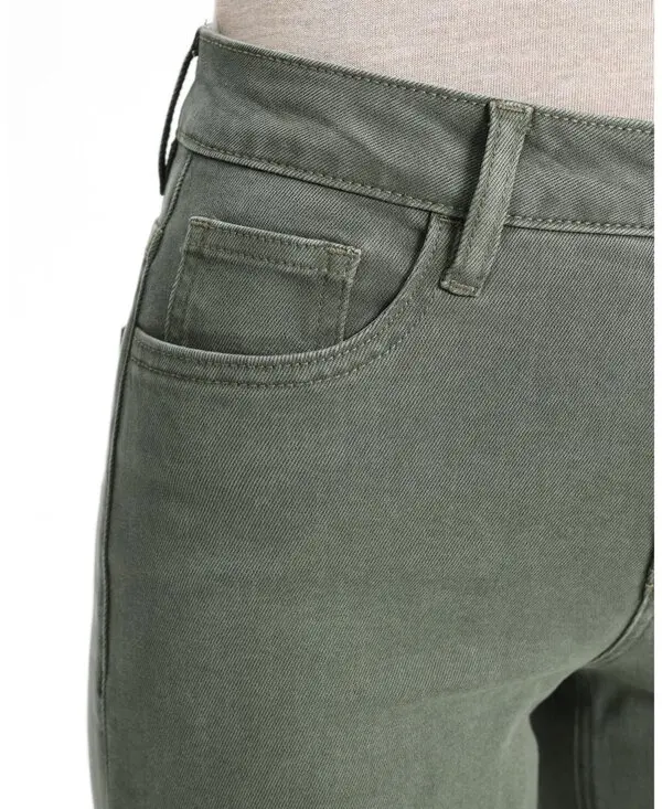 BAYEAS Plus Mid Rise Wide Leg Denim Jeans Stretch Comfortable