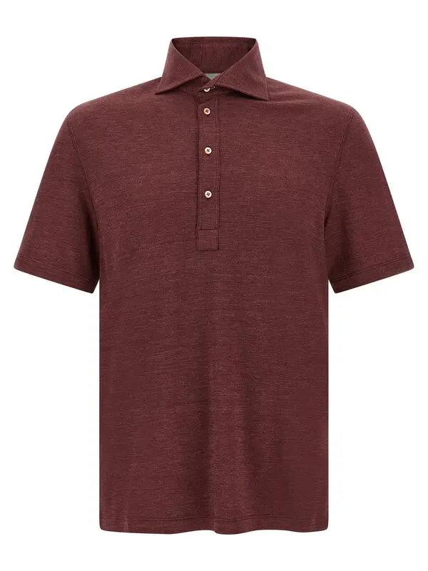 Brunello Cucinelli French Collar Polo Shirt - Multicolor