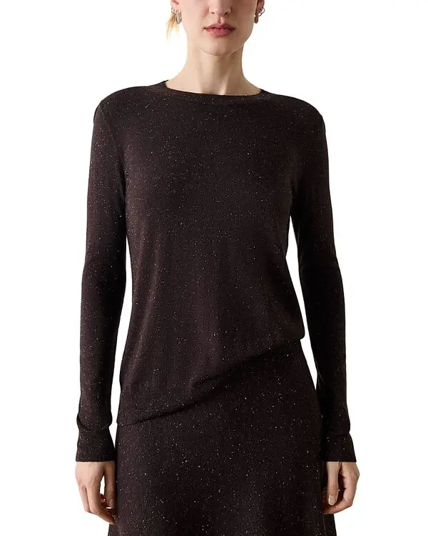 Whistles Annie Sparkle Crewneck Sweater
