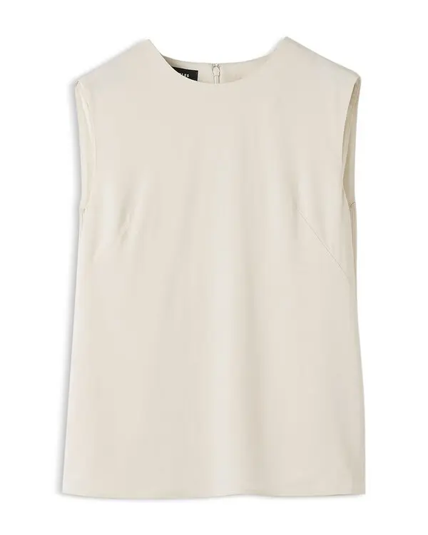 Whistles Sleeveless Fringe Back Top