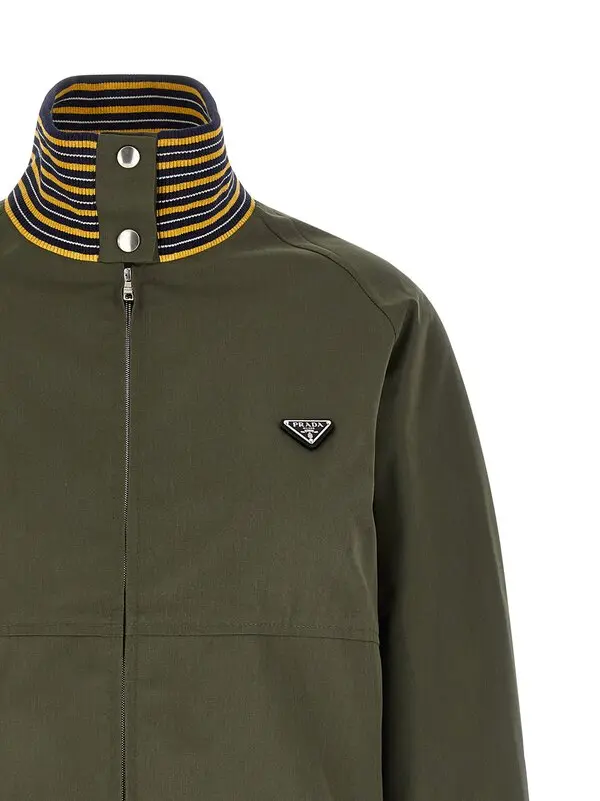 Prada Logo Bomber Jacket